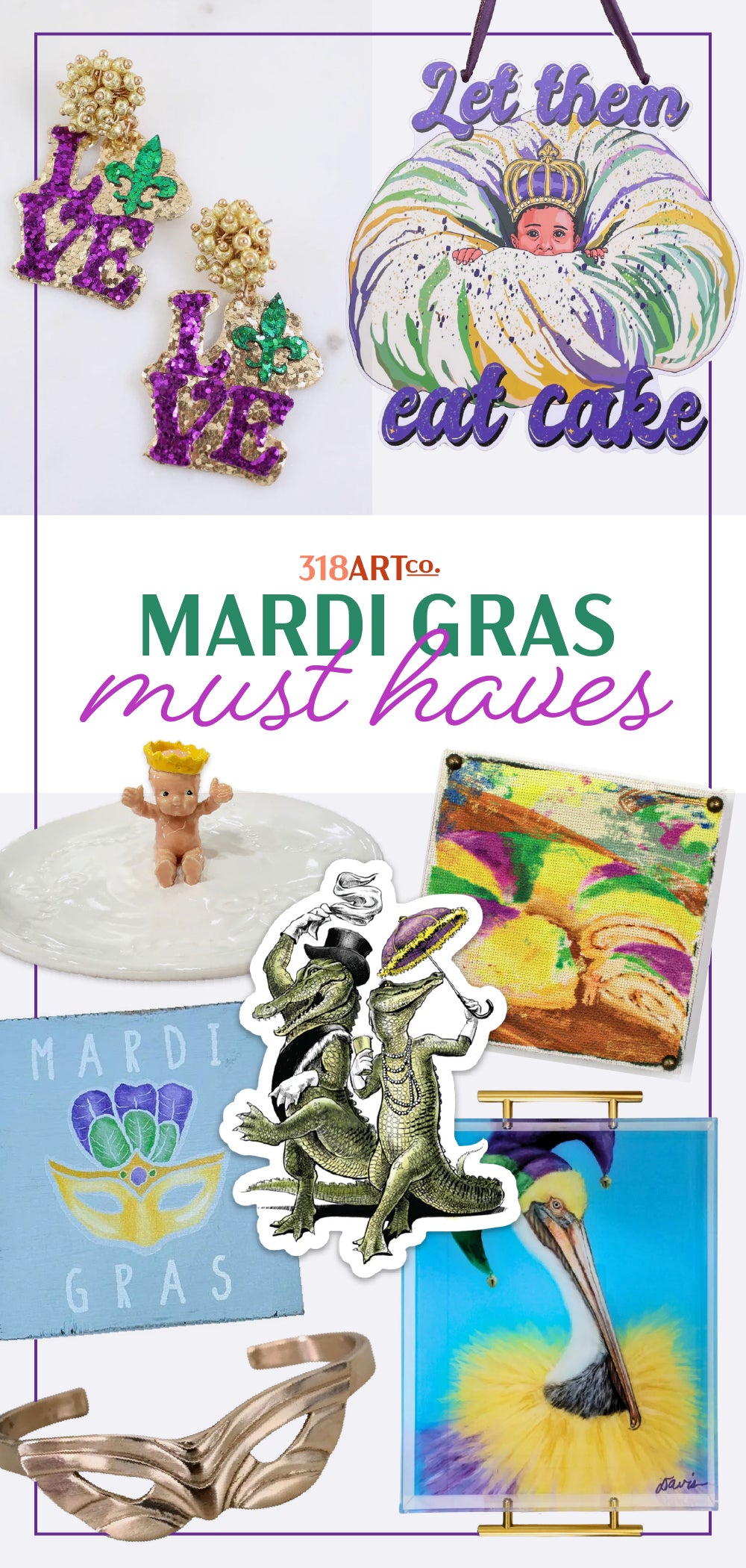 Unmask the Magic: Explore 318 Art Co.'s Mardi Gras Selection – 318 Art ...