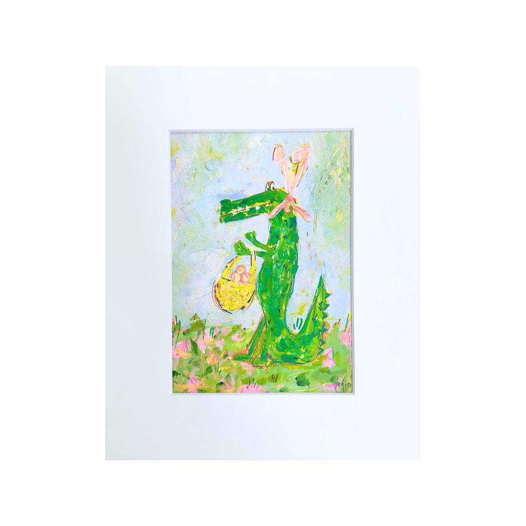 "Sneaky Bunny Imposter" Matted to 8x10 – 318 Art & Frame