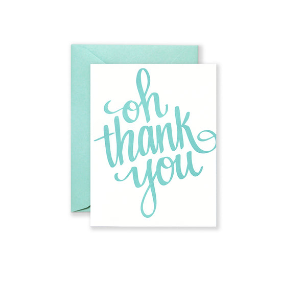 "Oh Thank You" Greeting Card – 318 Art & Frame